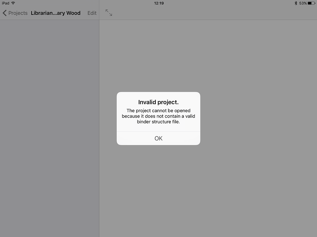Valid binder structure file? - Scrivener for iOS - Literature & Latte Forums