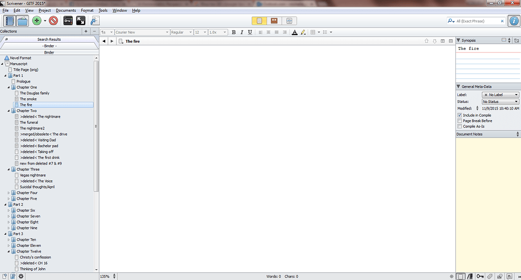 Disappearing content! - Scrivener for Windows - Literature & Latte Forums