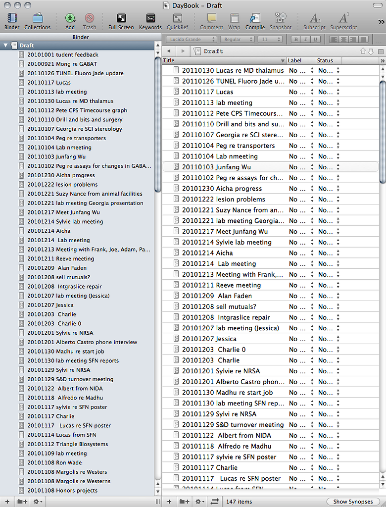 Sorting in the Binder - Scrivener for macOS - Literature & Latte Forums