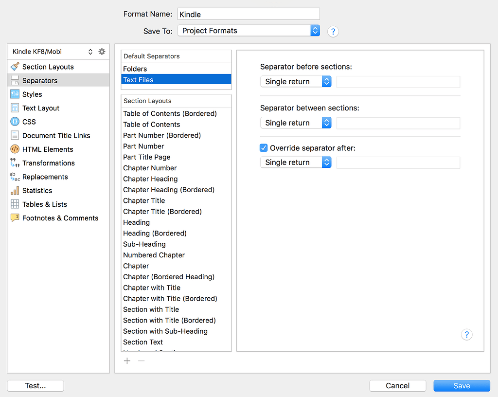Compiling: Scene separators still there. Confused. - Scrivener for macOS - Literature & Latte Forums