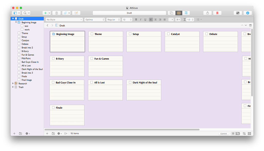 Adding document counts to folder type -- In Corkboard view! - Scrivener ...