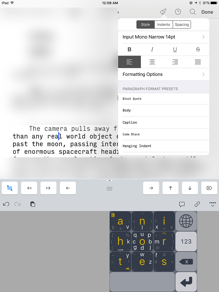 BUG: text looks different but readout telling me it's the same ...