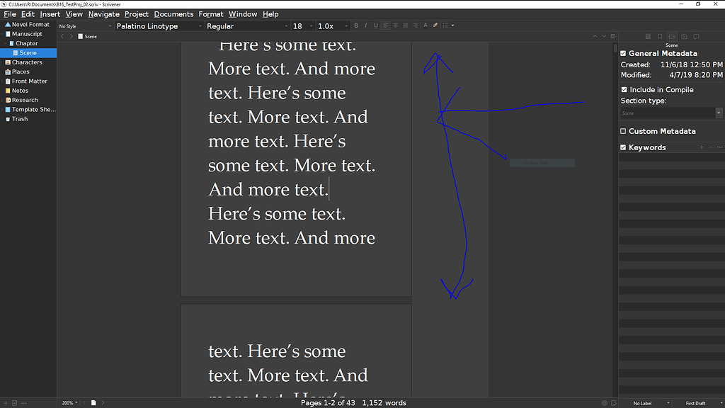 Dark mode -- bug or feature? - Windows Beta (Archived) - Literature & Latte Forums