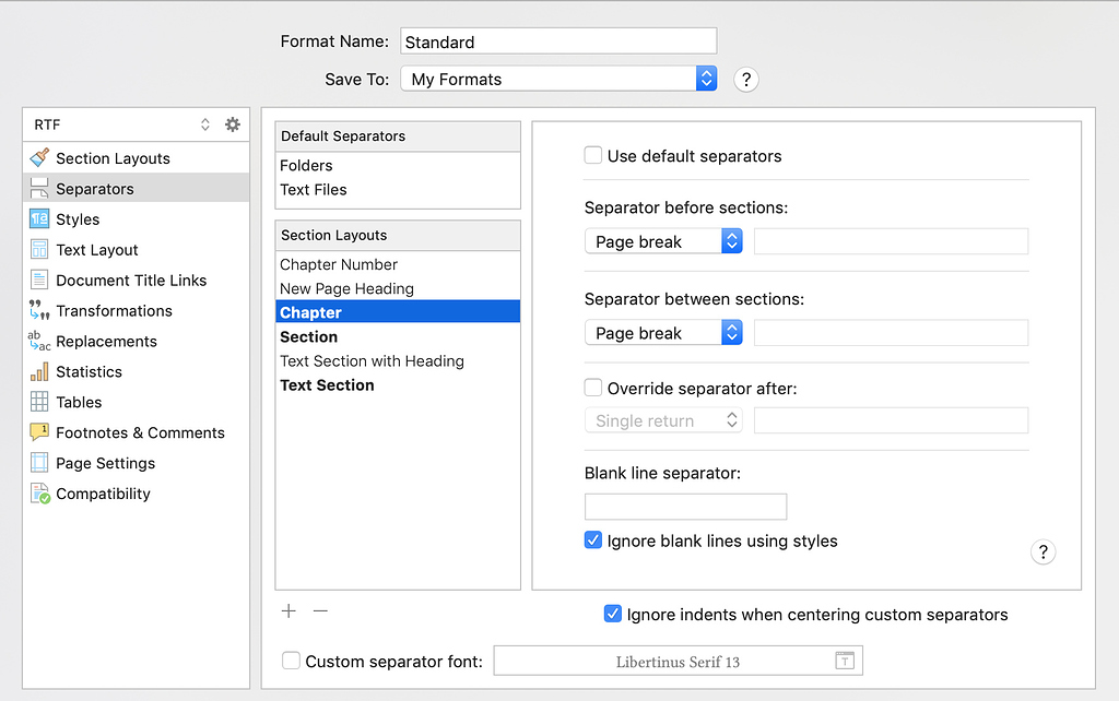 Page breaks as separators - Scrivener for macOS - Literature & Latte Forums