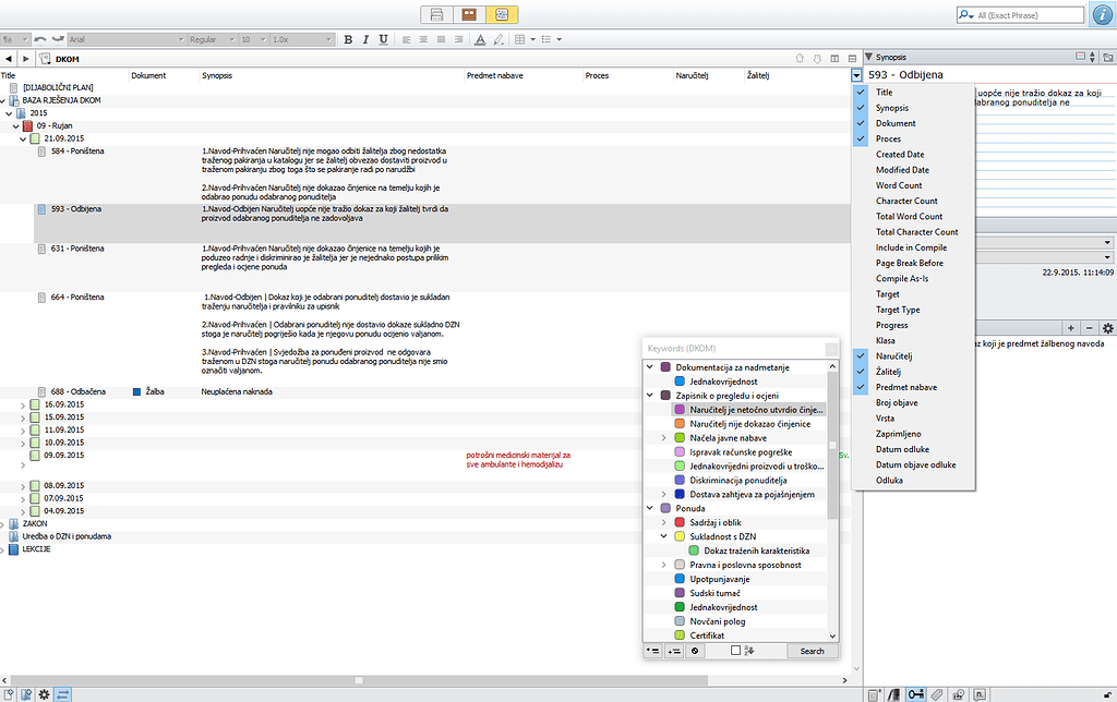 Keyword Column Option Not Showing In Outliner Scrivener For Windows Literature And Latte Forums