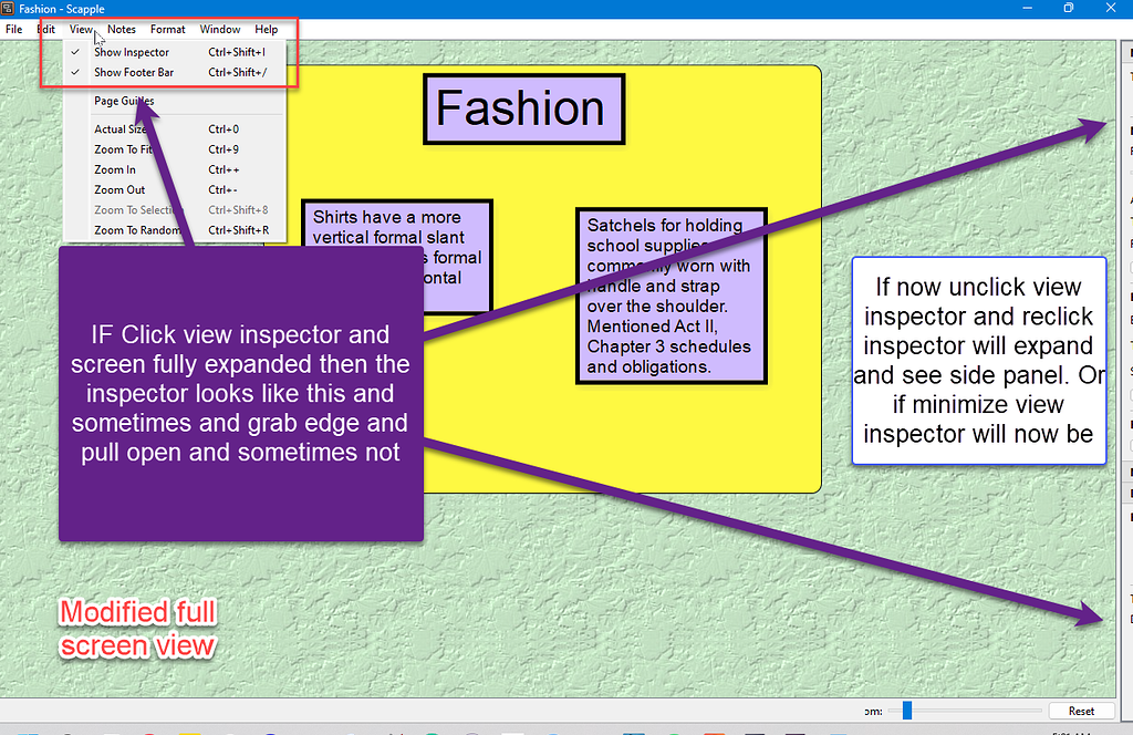 Windows Scapple bug with the inspector - Scapple for Windows ...
