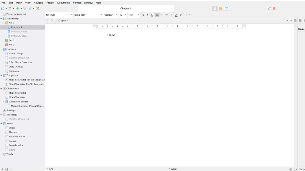 Scrivener 3 Themes (Windows) - Scrivener for Windows - Literature ...