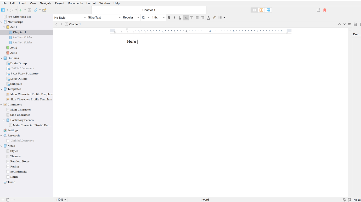 Scrivener 3 Themes (Windows) - Scrivener for Windows - Literature ...