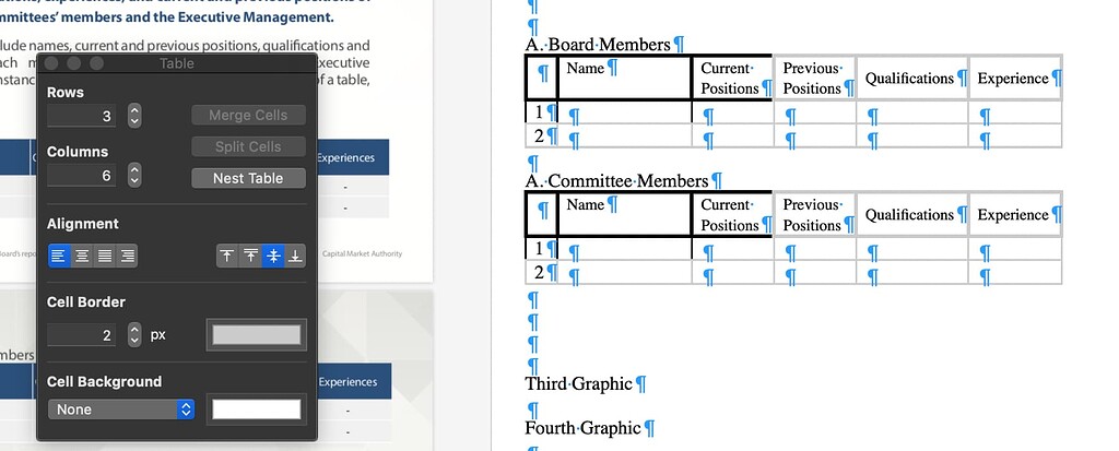 Tables: Increase Border on Subsequent Tables - Scrivener for macOS ...