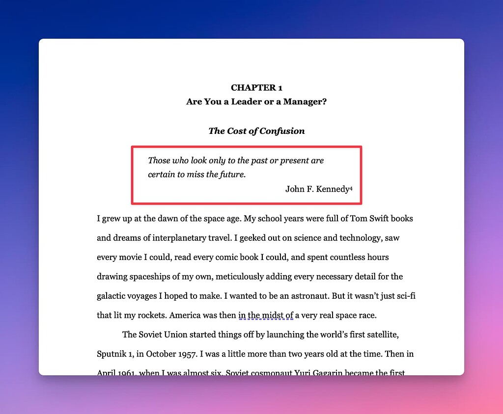 How to Set Up Chapter Epigraphs - Scrivener - Literature & Latte Forums