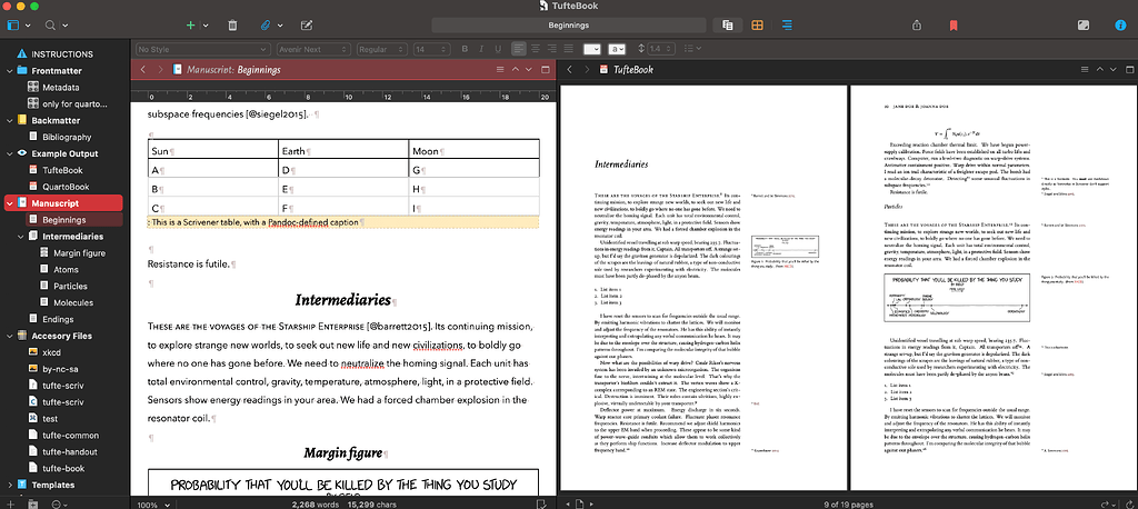 Tufte Book for Scrivener Template - Markdown & LaTeX - Literature & Latte Forums
