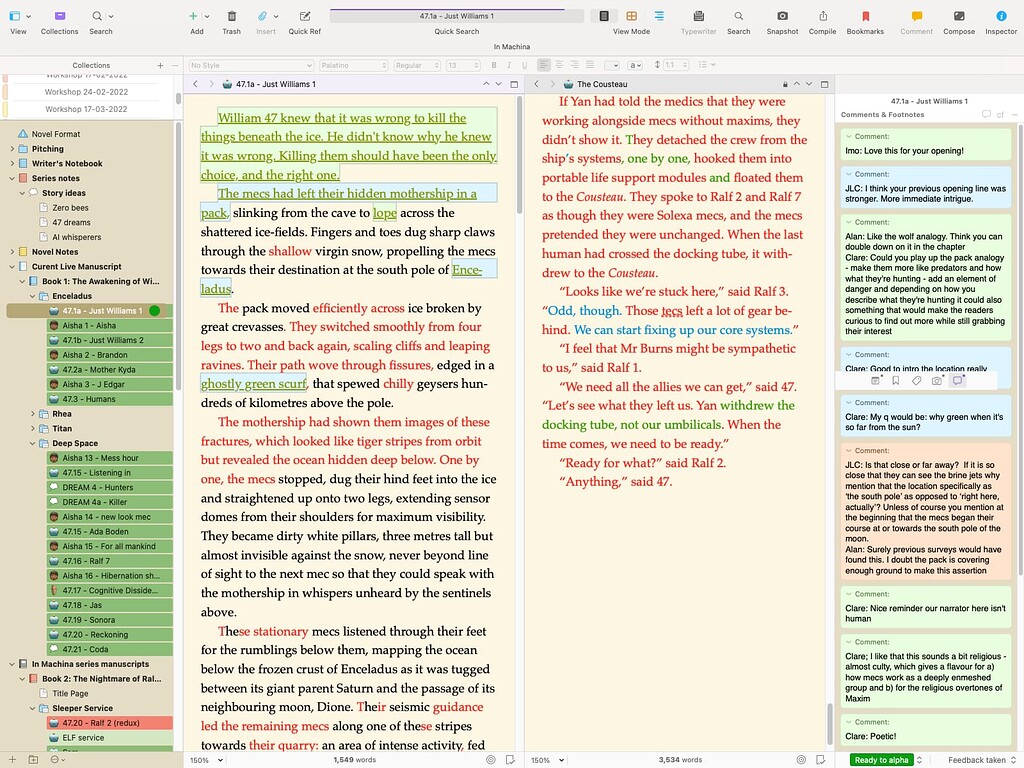 Inspector toolbar stuck in the Inspector column - Scrivener for macOS - Literature & Latte Forums