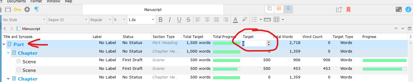 Folder "Total Target" Bug? - Windows Beta (Archived) - Literature & Latte Forums