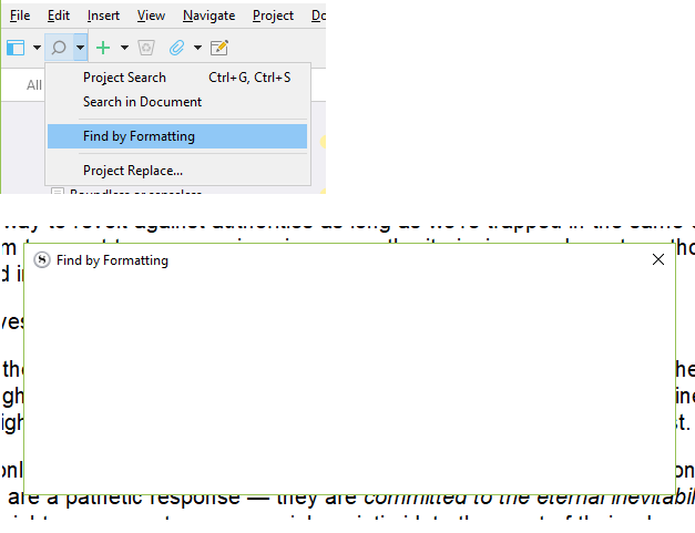 [LH4022 | LH4023] Two problems with Find by Formatting - Windows Beta (Archived) - Literature ...