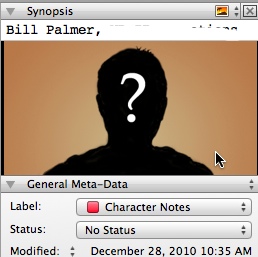 How do I attach photo to Character Sketch? - Scrivener for macOS ...