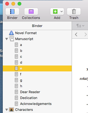 Adding scenes to chapters? - Scrivener for macOS - Literature & Latte Forums