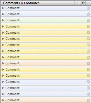 Bug: Comment colors not being saved - Scrivener for macOS - Literature ...
