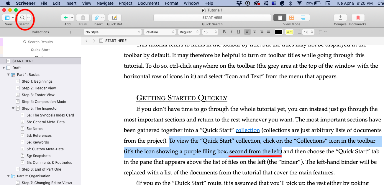 Need help with the tutorial - Scrivener for macOS - Literature & Latte Forums