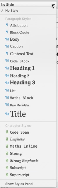 How to visualize preset styles - Scrivener for macOS - Literature & Latte Forums