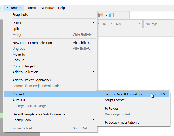 Converting to plain text for composition - Scrivener for macOS - Literature & Latte Forums