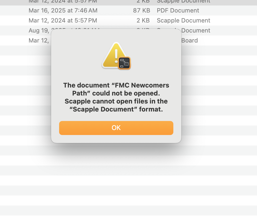 New version Scapple, now can't open any old docs! - Scapple for macOS ...