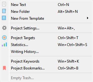 Weird spaces in menus - Scrivener for Windows - Literature & Latte Forums