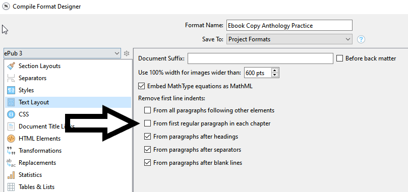 Failure to Remove Indents on First Lines of Paragraphs--Please Help ... Failure to Remove Indents on First Lines of Paragraphs--Please Help ...
