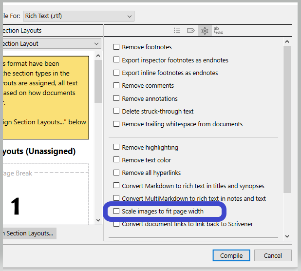 How to prevent Compile from stripping out blank lines - Scrivener for Windows - Literature ...