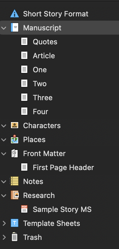 Help with compiling short story [with chapters] - Scrivener ...