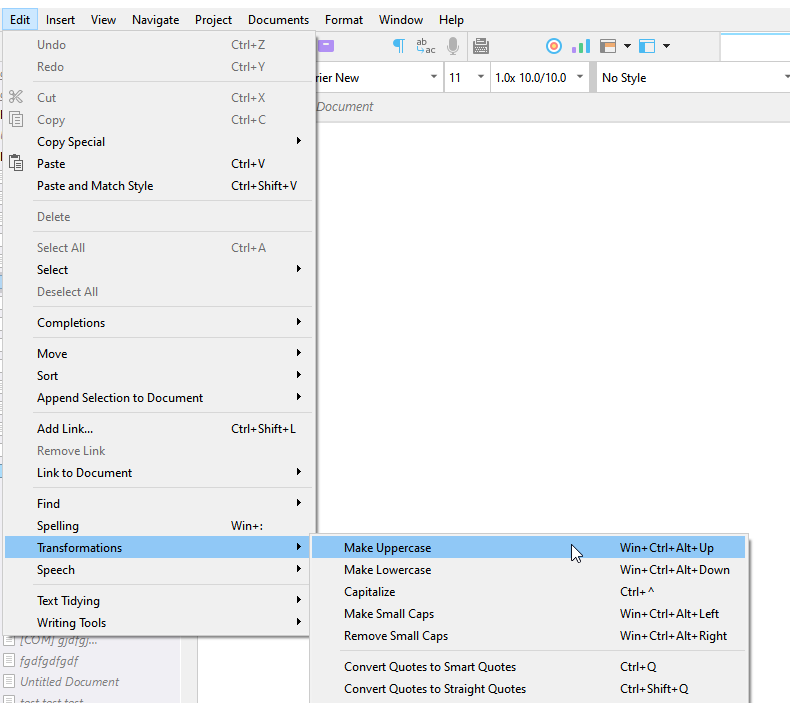 Title, ALL CAPS, etc - Scrivener - Literature & Latte Forums