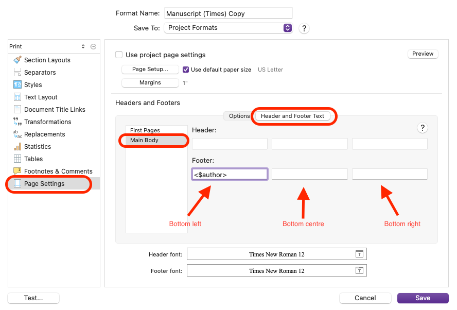 How can I add chapter text to footer on every page in Compile ...