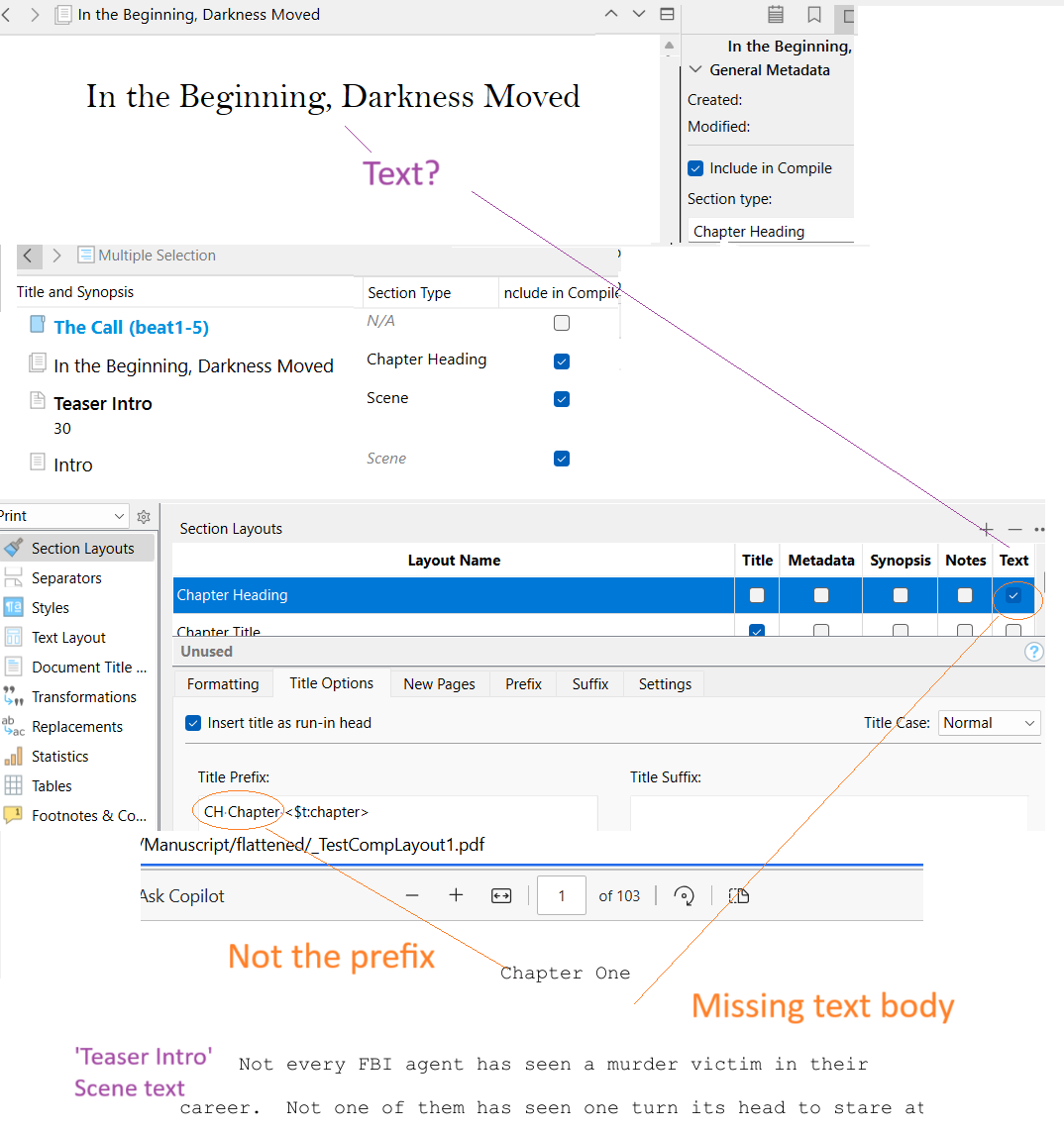 Frustration apply Compile Formats - Scrivener for Windows - Literature & Latte Forums