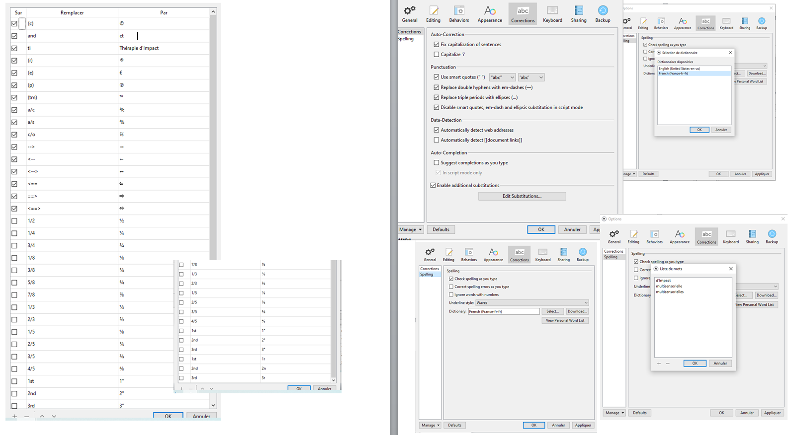 Problem with autocorrect and substitution words - Scrivener for Windows ...