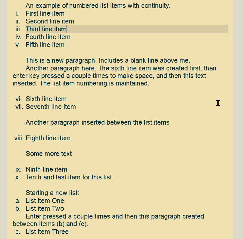 Starting numbered lists in Scrivener at a set number - Scrivener for Windows - Literature ...