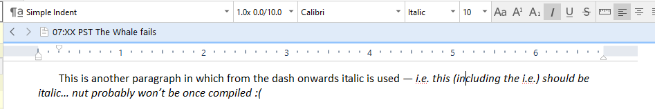 3.1.5.0 Compile Bug? Character style goes wrong/missing - Scrivener for ... 3.1.5.0 Compile Bug? Character style goes wrong/missing - Scrivener for ...